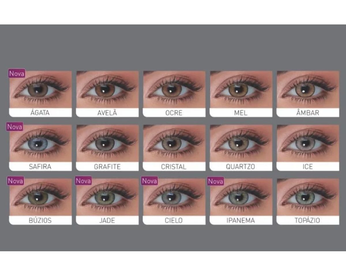 Lente de Contato Natural Colors Sem Grau Anual - Kit - Officina 7