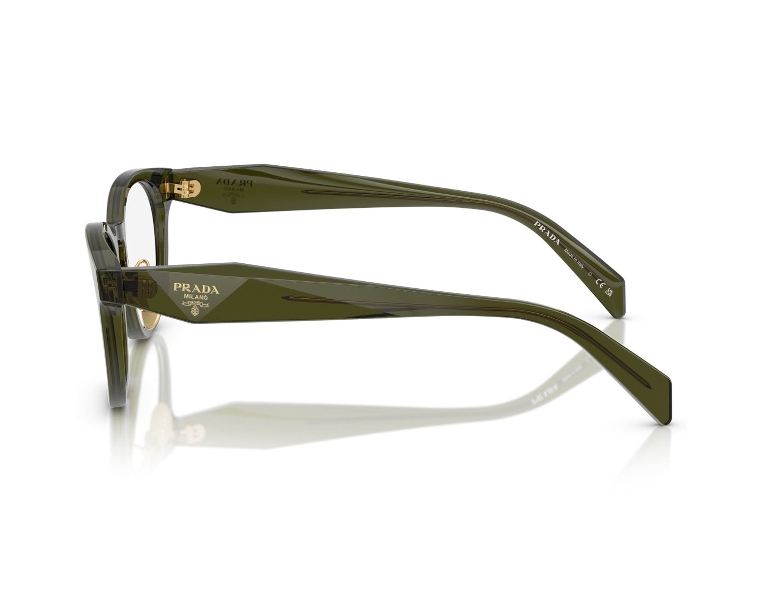 Óculos de Grau Prada Catwalk Verde PRB06VD 19Z1O1-52 - Officina 7