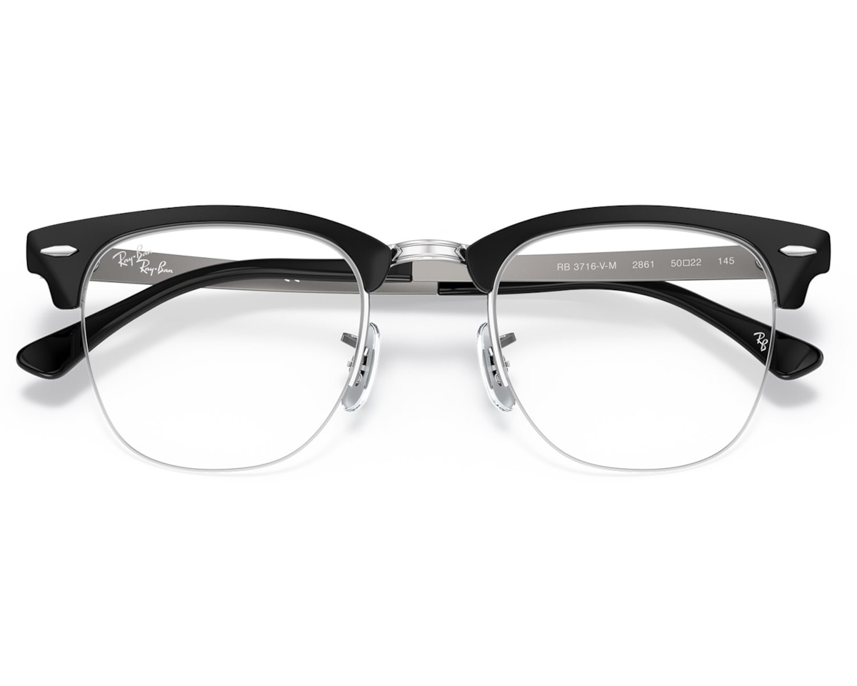 Óculos de Grau Ray Ban Clubmaster Metal RX3716VM 2861 50 - Officina 7