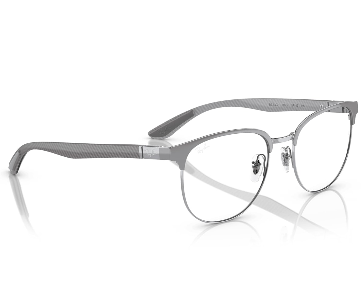 Óculos de Grau Ray Ban Grey On Silver RX8422 3125 54 - Officina 7