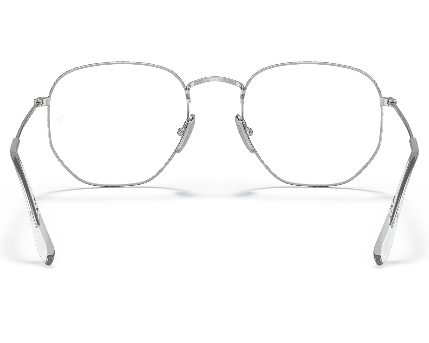 Óculos de Grau Ray Ban Hexagonal Titanium Silver RX8148V 1224 54 ...