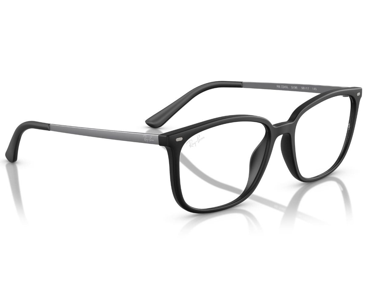 Óculos de Grau Ray Ban Preto RX7245L 5196-56 - Officina 7