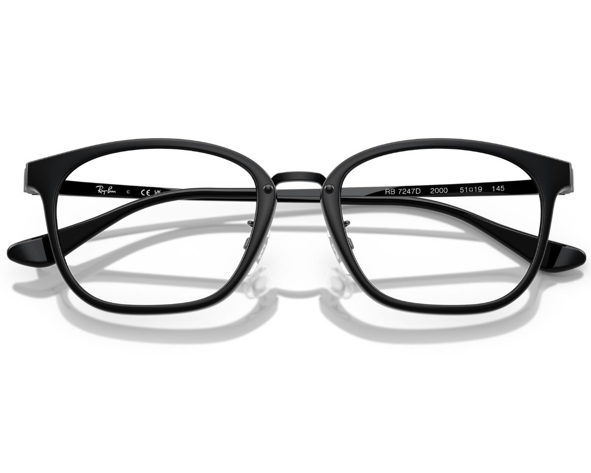 Óculos de Grau Ray Ban Preto RX7247D 2000-51 - Officina 7