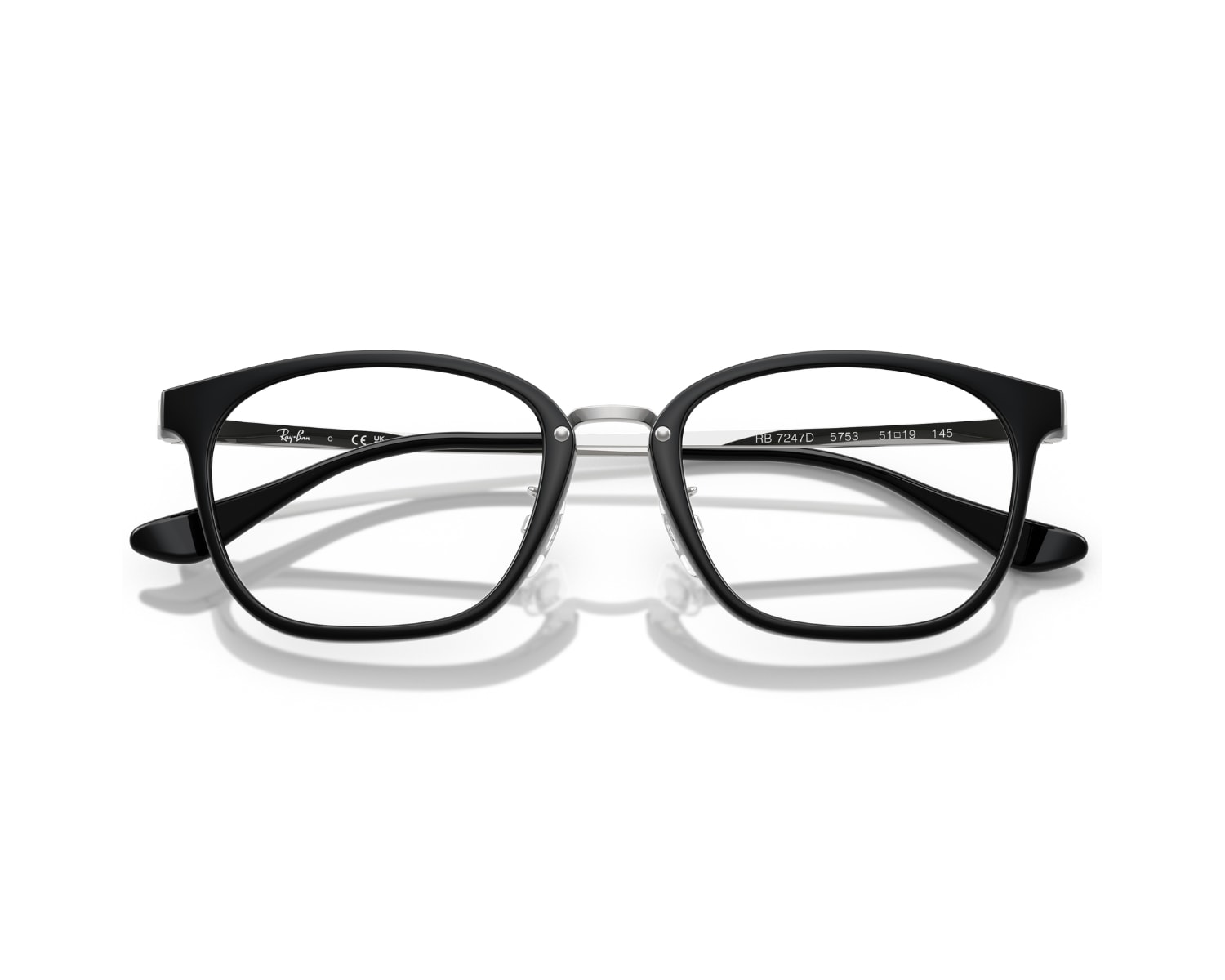 Óculos de Grau Ray Ban Preto RX7247D 5753-51 - Officina 7