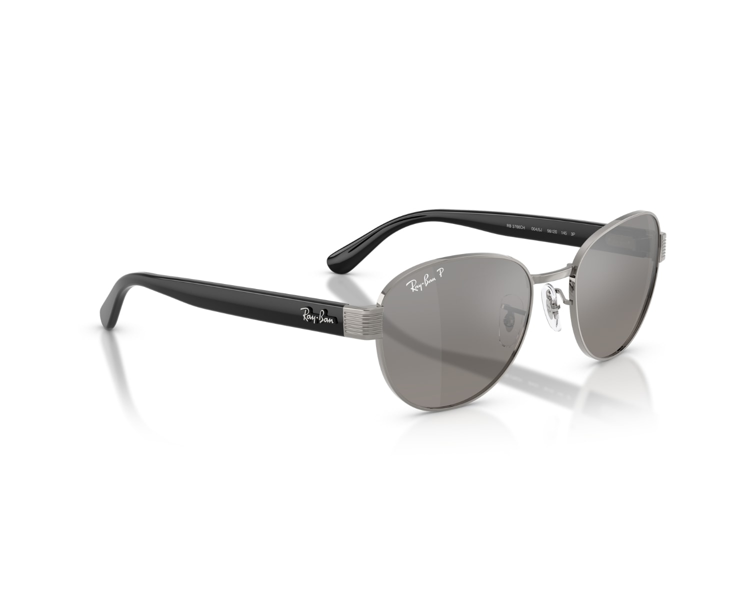Óculos de Sol Ray Ban Chromance Chumbo Polarizado RB3766CH 0045J-56 ...
