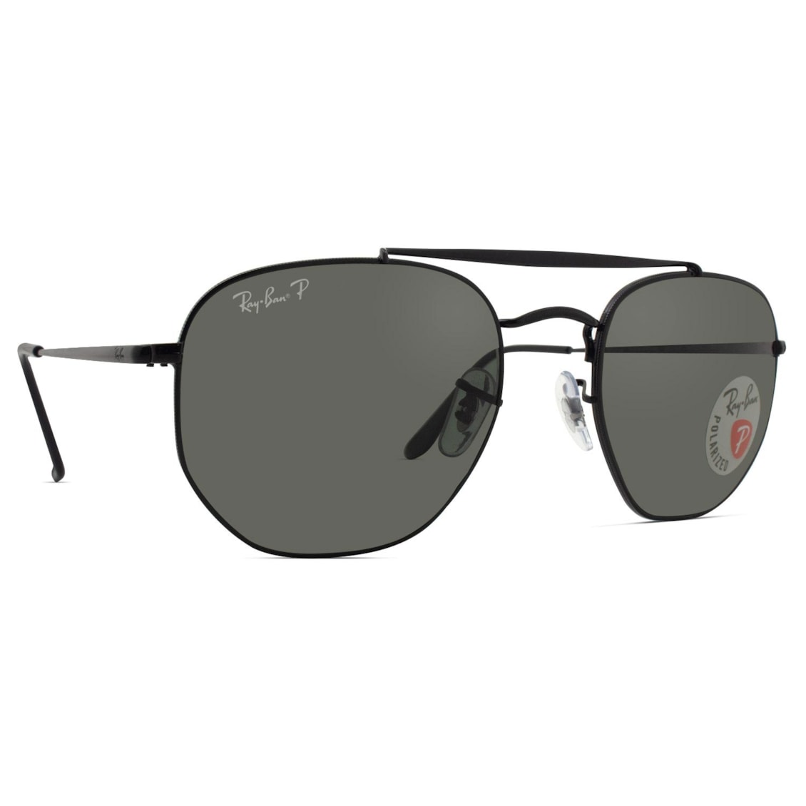 Óculos de Sol Ray Ban Marshall Polarizado RB3648L 002/58-54 - Officina 7