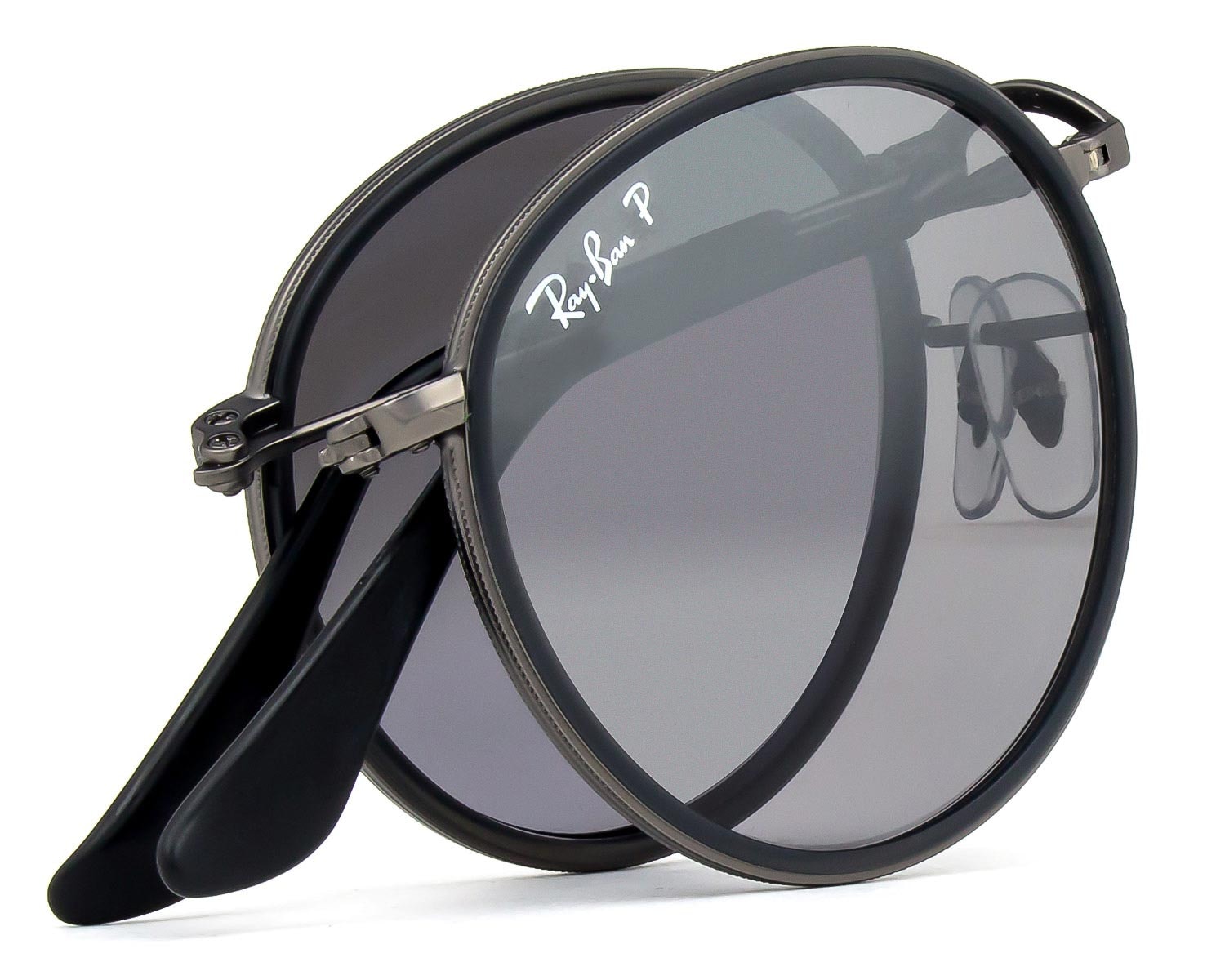 Óculos de Sol Ray Ban Round Folding/Dobrável Polarizado RB3517 029/N8 ...